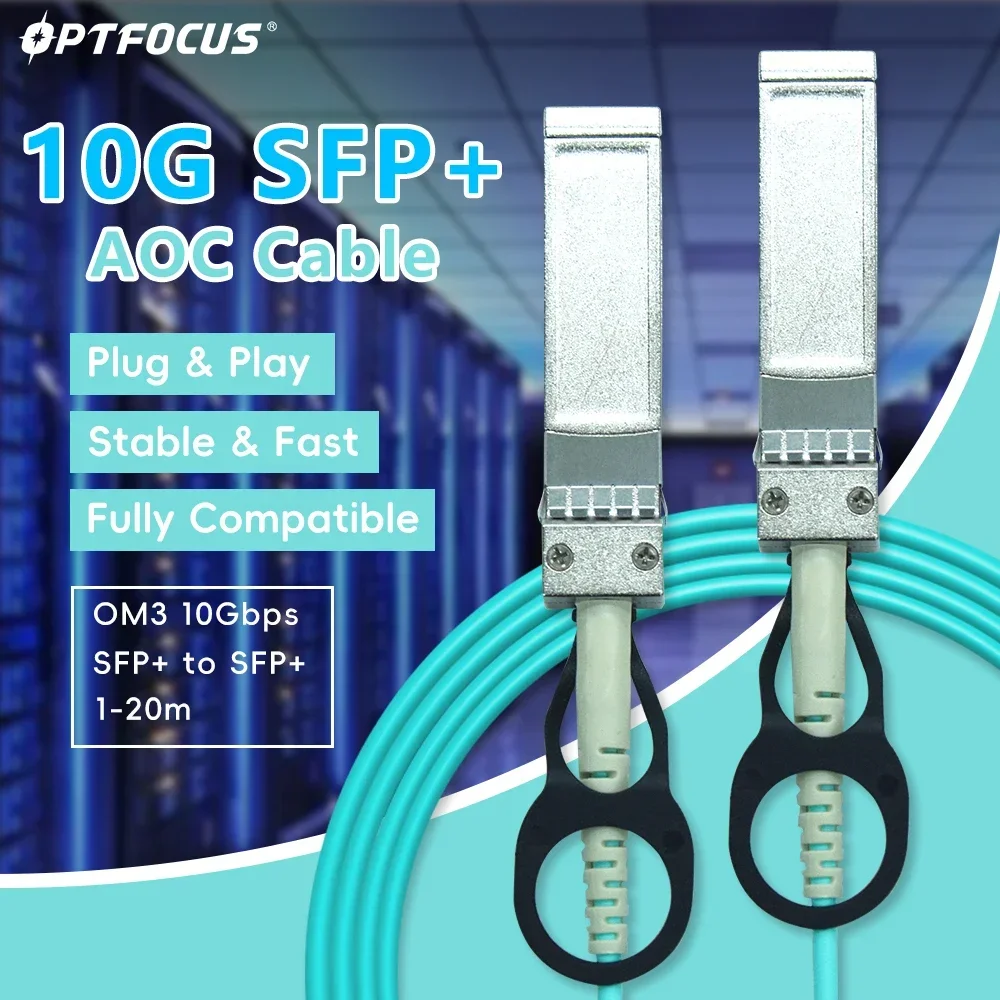 OPTFOCUS 10G SFP+ AOC OM3 кабель CompNet | AliExpress