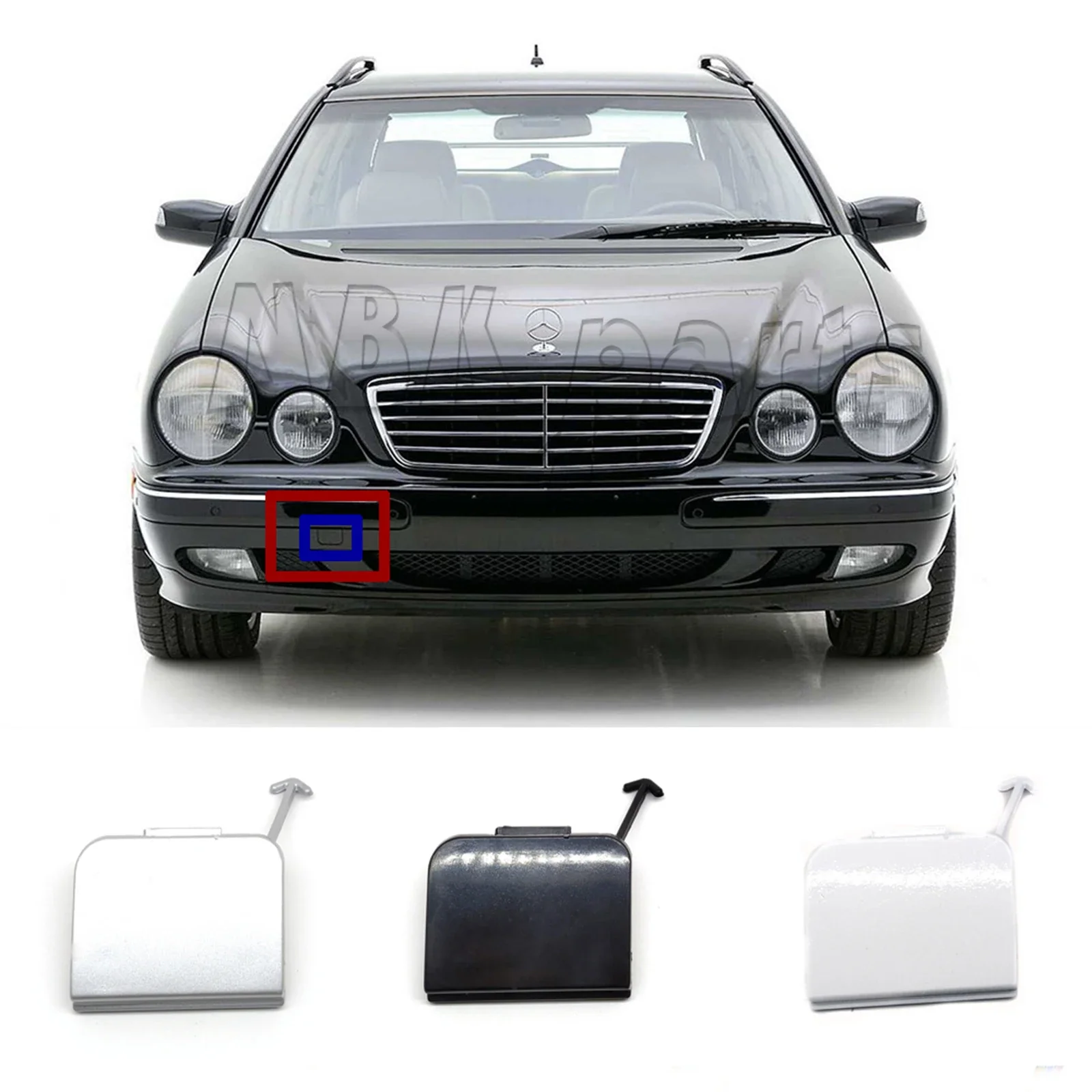 Передняя крышка для буксировки A2108850026, подходит для Mercedes-Benz E W210 S210 E200 E220 ...