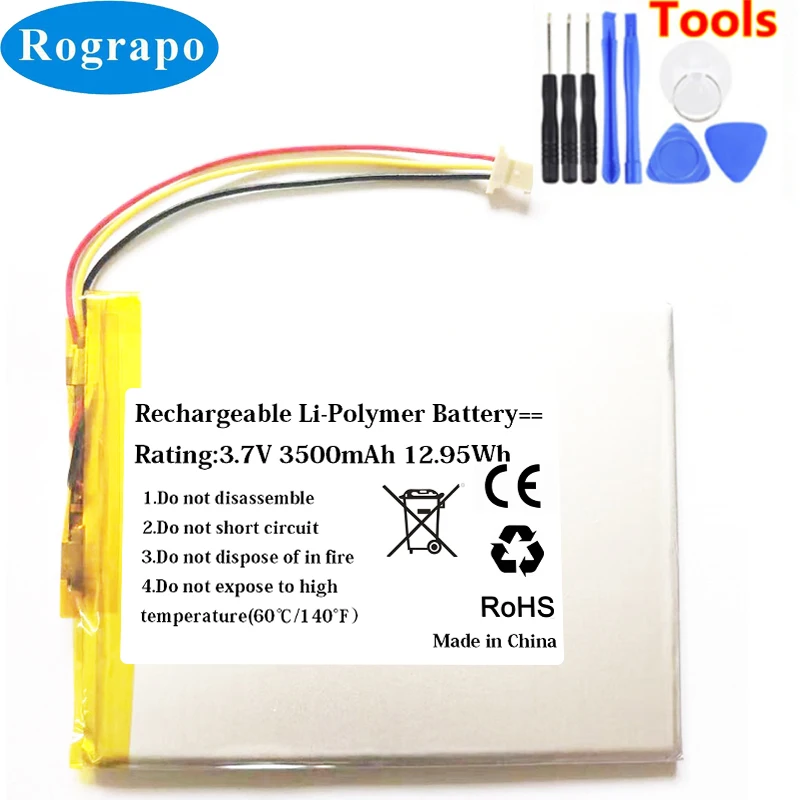 Аккумулятор 3,7 V 3500mA для Onyx Boox i8 DARWIN 3 4 C63ML C63L T76ML ...