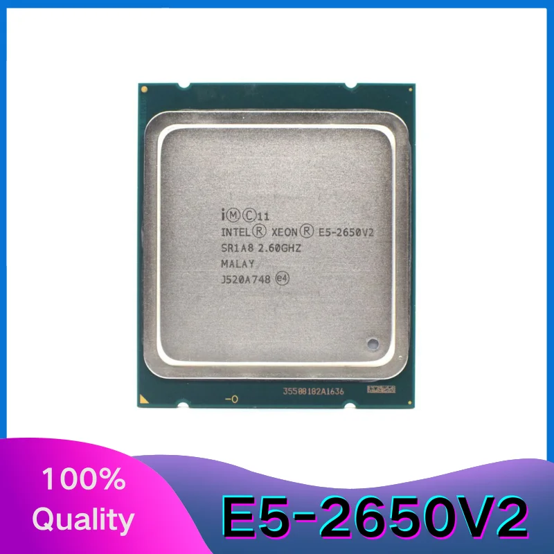 Xeon E5 2650 V2 E5 2650V2 LGA 2011 8 ядер 2,6 ГГц 20M 95 Вт SR1A8 E5 ...