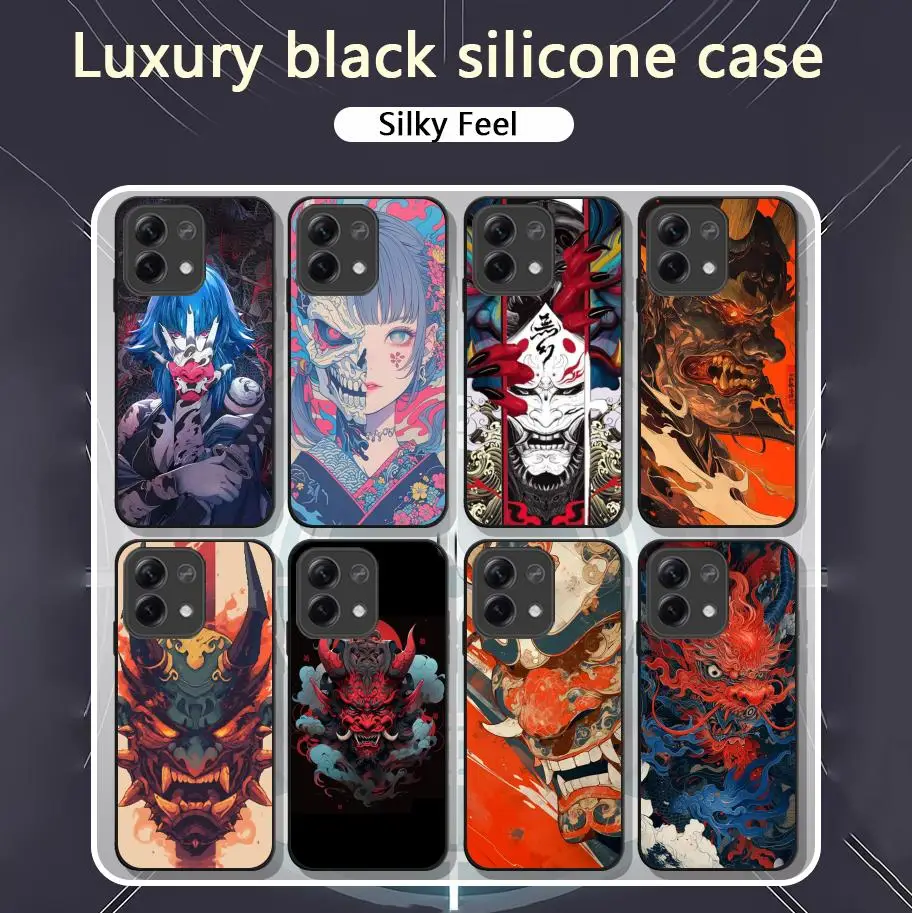 Japan ghost face Samurai Phone Case For Xiaomi Redmi Note 13,12,11, 10 ...