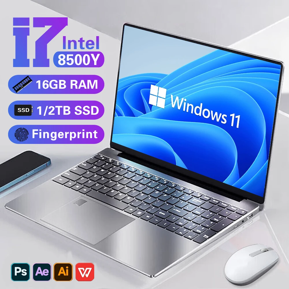 Ноутбук Intel Core i7 15,6 " Win 11 Pro | AliExpress