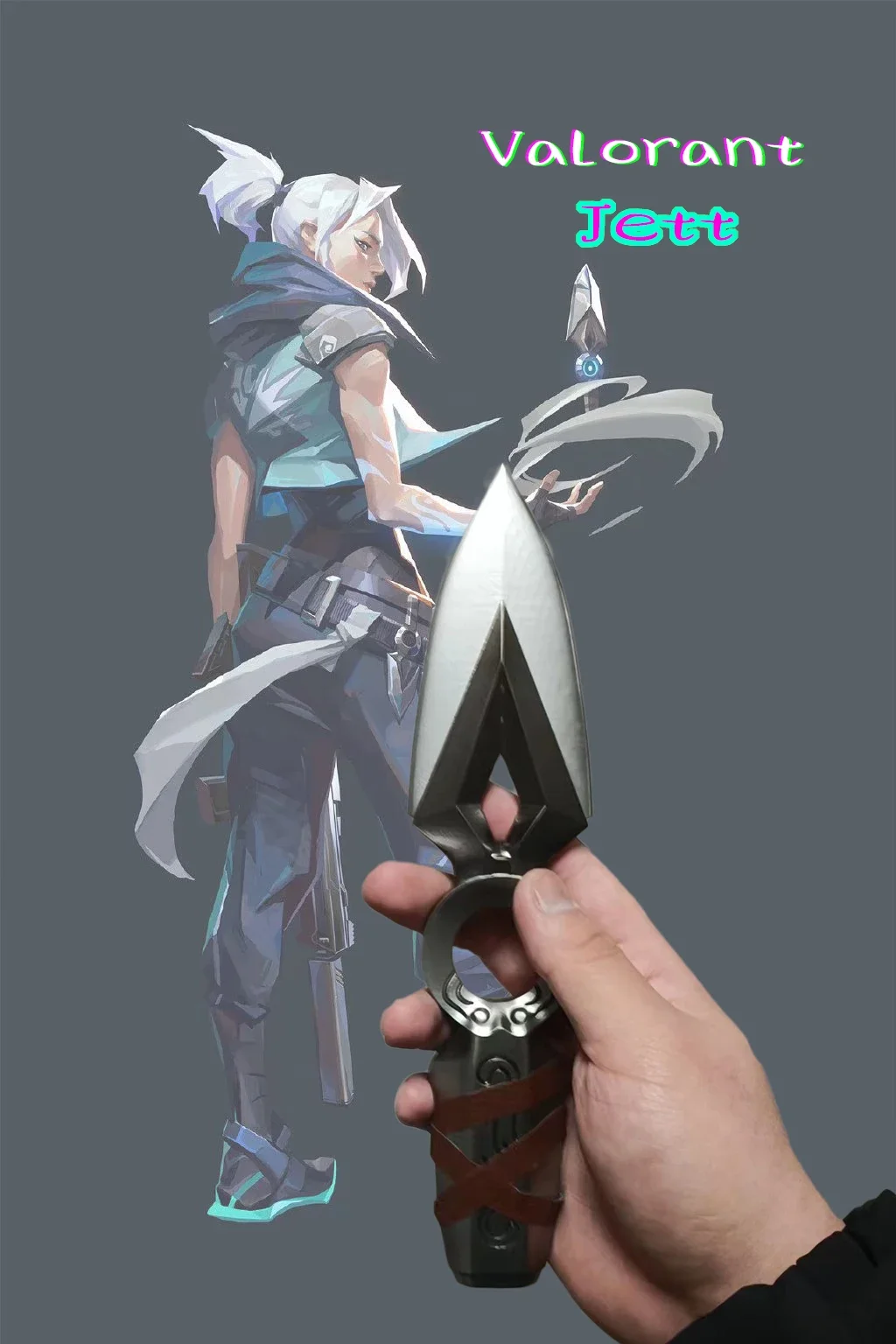 Игра Valorant Jett Dagger, модель оружия, кукла, экшн-фигурка, 3D ...