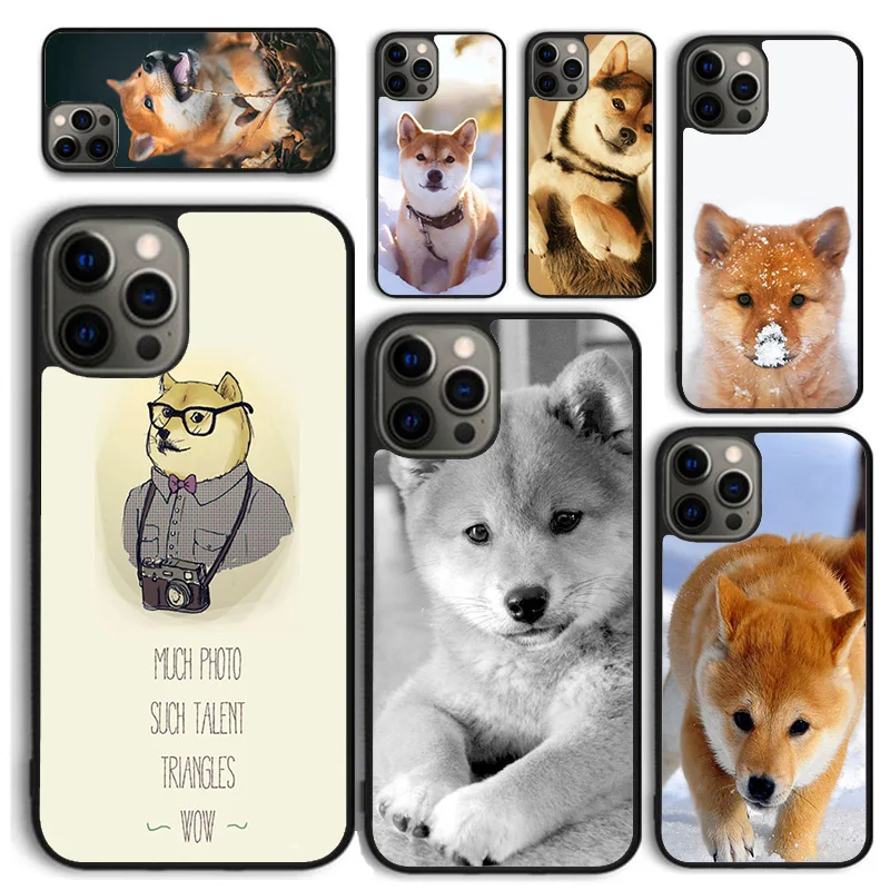 Doge Shiba Puppy Phone Case for iPhone 16 15 14 12 13 mini PLUS X XS XR ...