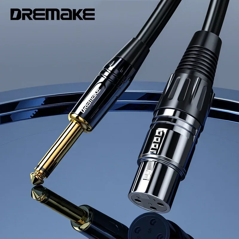 DREMAKE Микрофонный кабель TRS 6,35 мм на XLR 1 метр | AliExpress