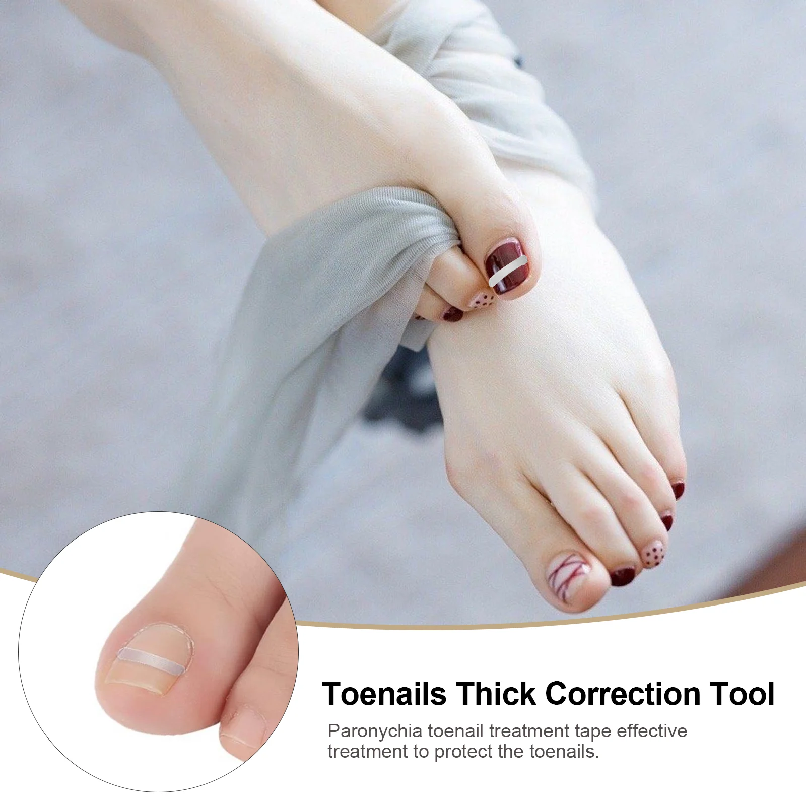 Toenail Ingrown Corrector Correction Brace Tape Toenails Tool Curved ...