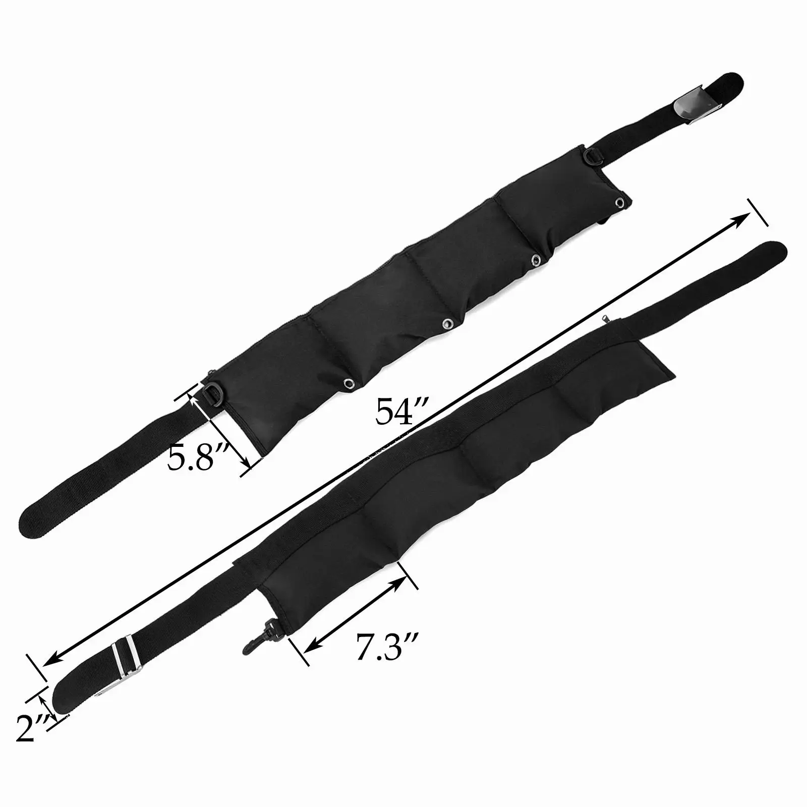 Scuba Adjustable 4/3 Pocket Diving Weight Belt With Stainless Steel ...