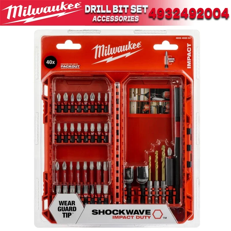 Набор ударных бит Milwaukee SHOCKWAVE 40 шт. | AliExpress