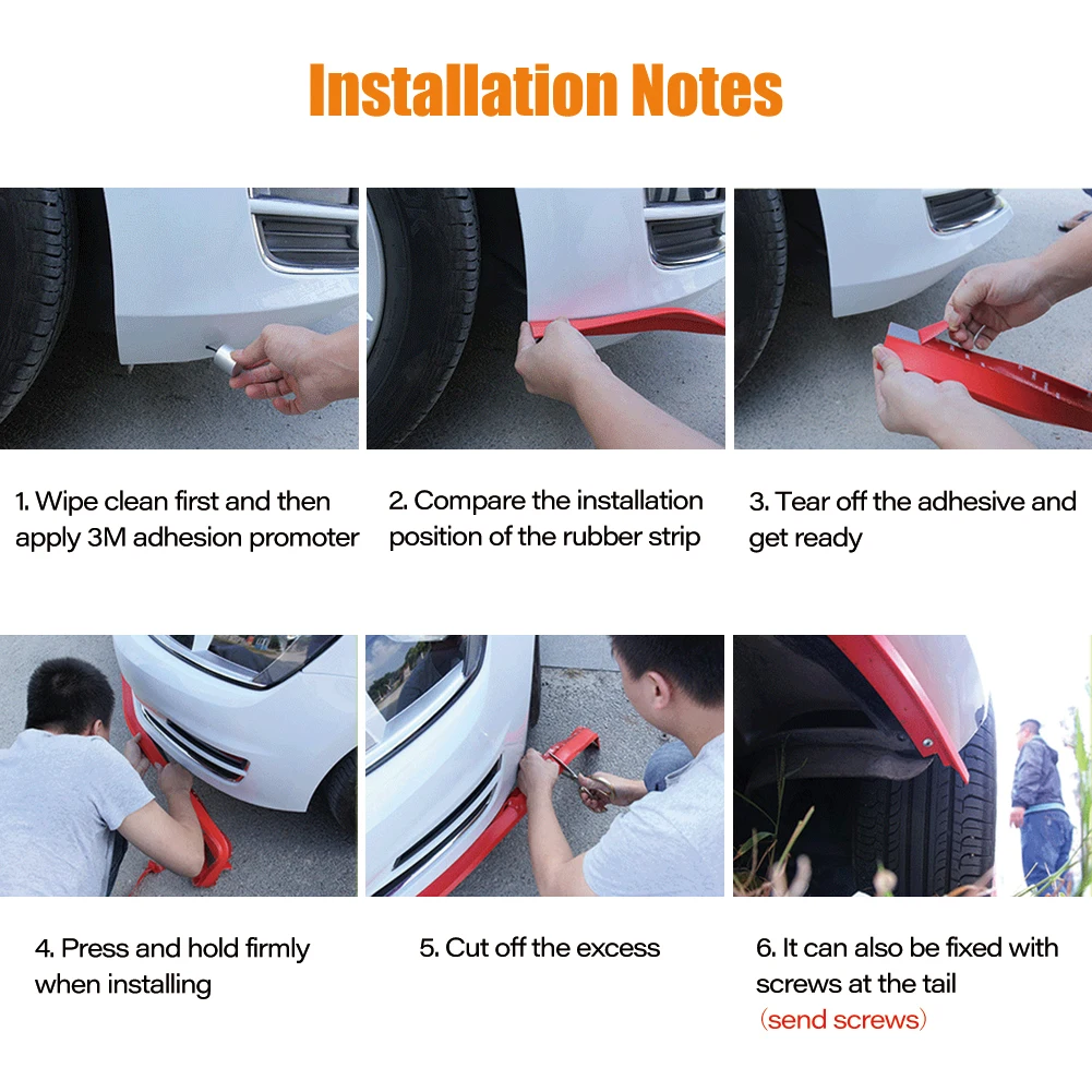2.5M Car Front Bumper Lip Protector Rubber Car Bumper Protectors Car ...