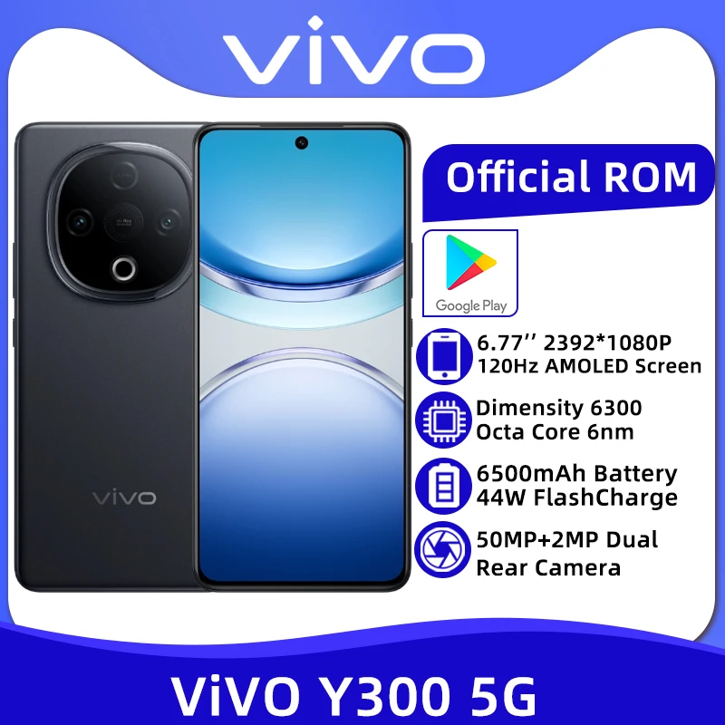 Мобильный телефон VIVO Y300 5G MTK Dimensity 6300 Восьмиядерный ...