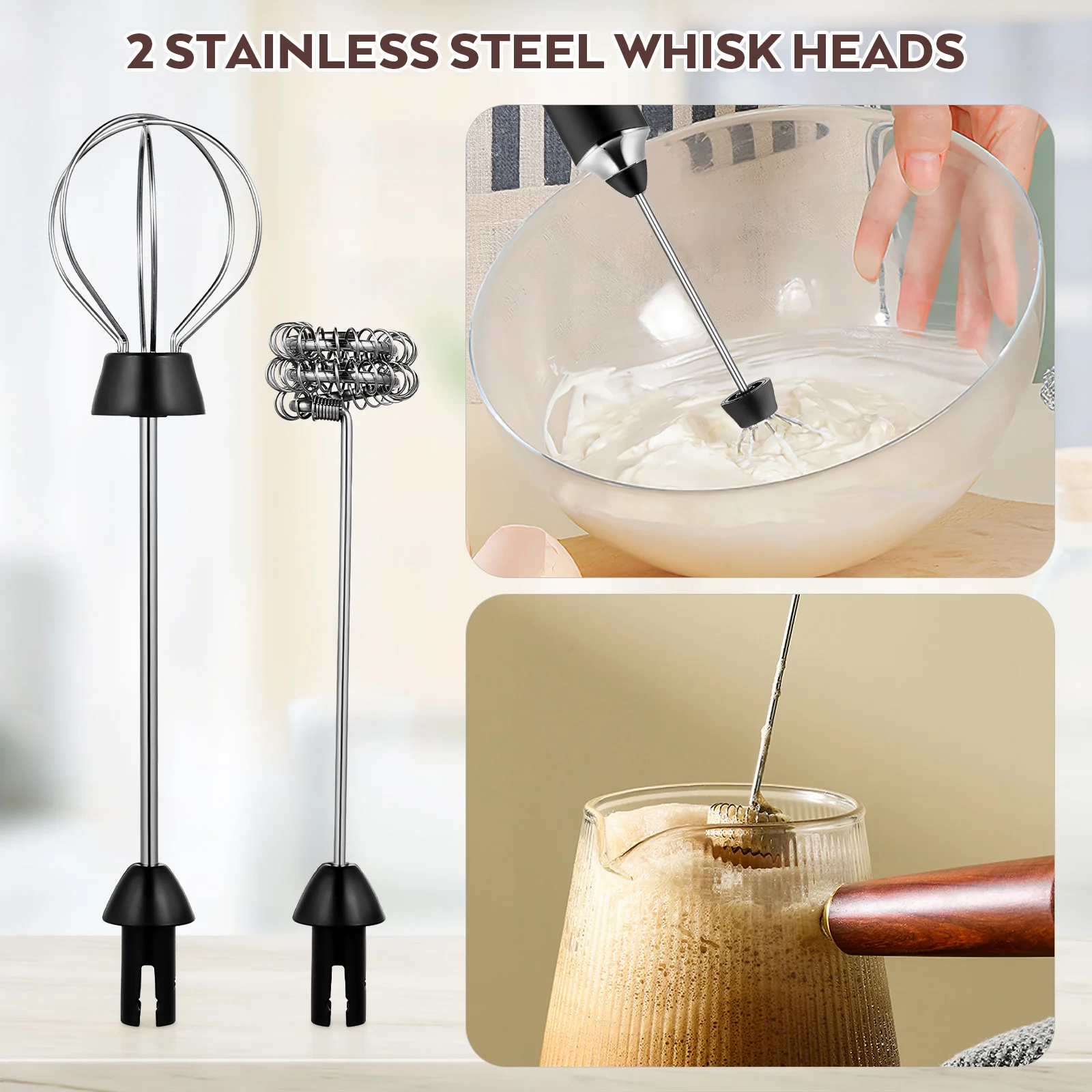 Chocolate Coffee Mini Hand Whisk Chocolate Stirrers Electric Egg Whisk ...