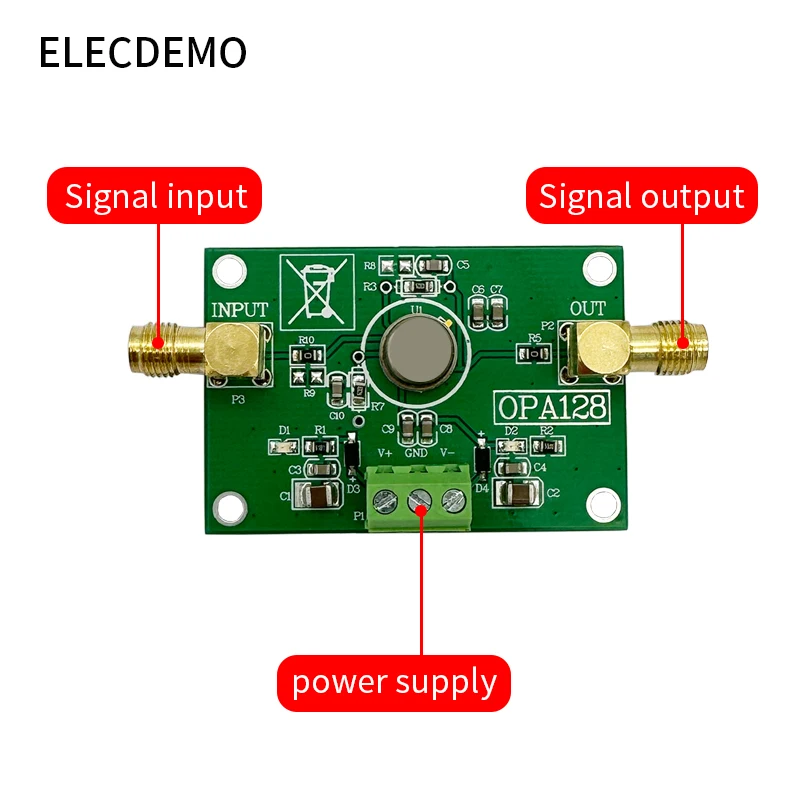 OPA128 Модуль операционного усилителя ElecDemo | AliExpress