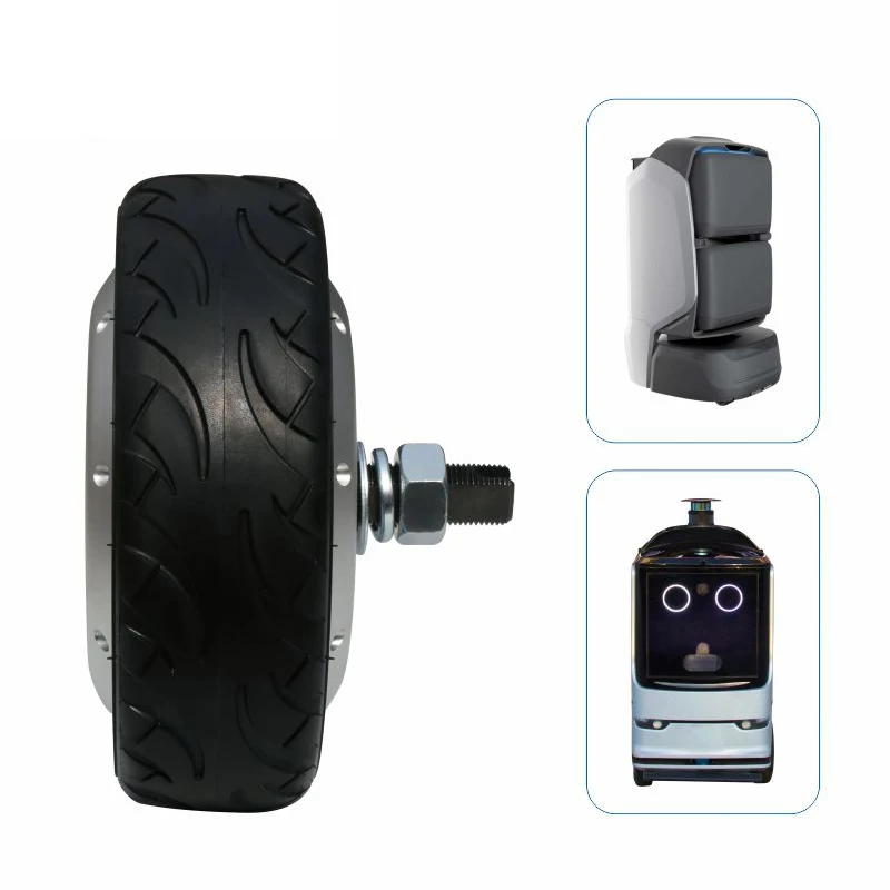 10inch 48V 800W 150RPM 300kg Load IP65 1024 PPR Encoder Electric Wheel ...