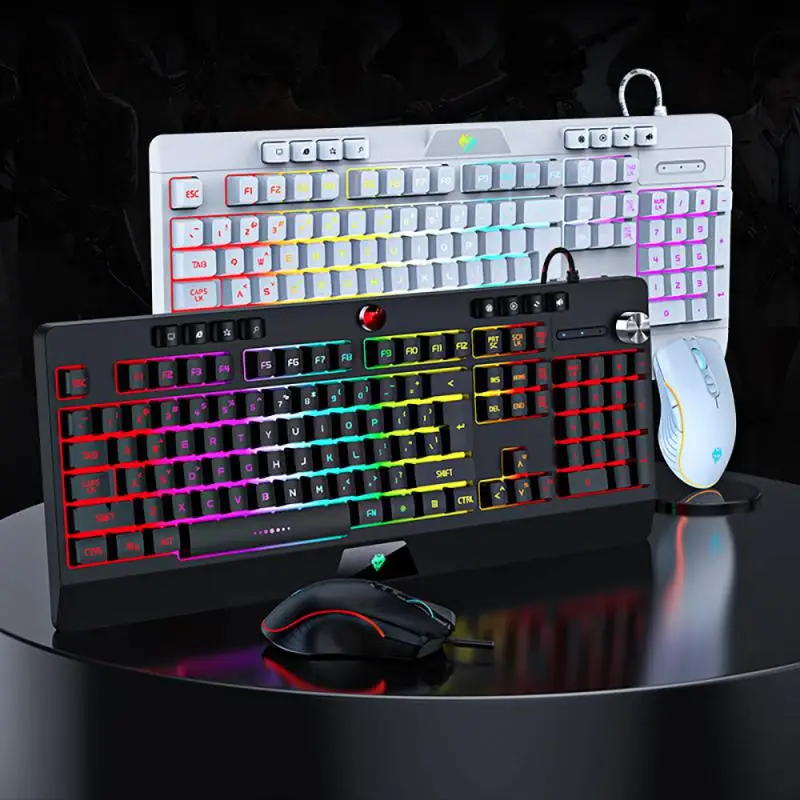 Usb Gaming Keyboard And Mouse Backlight Ergonomics Game Keyboard For ...