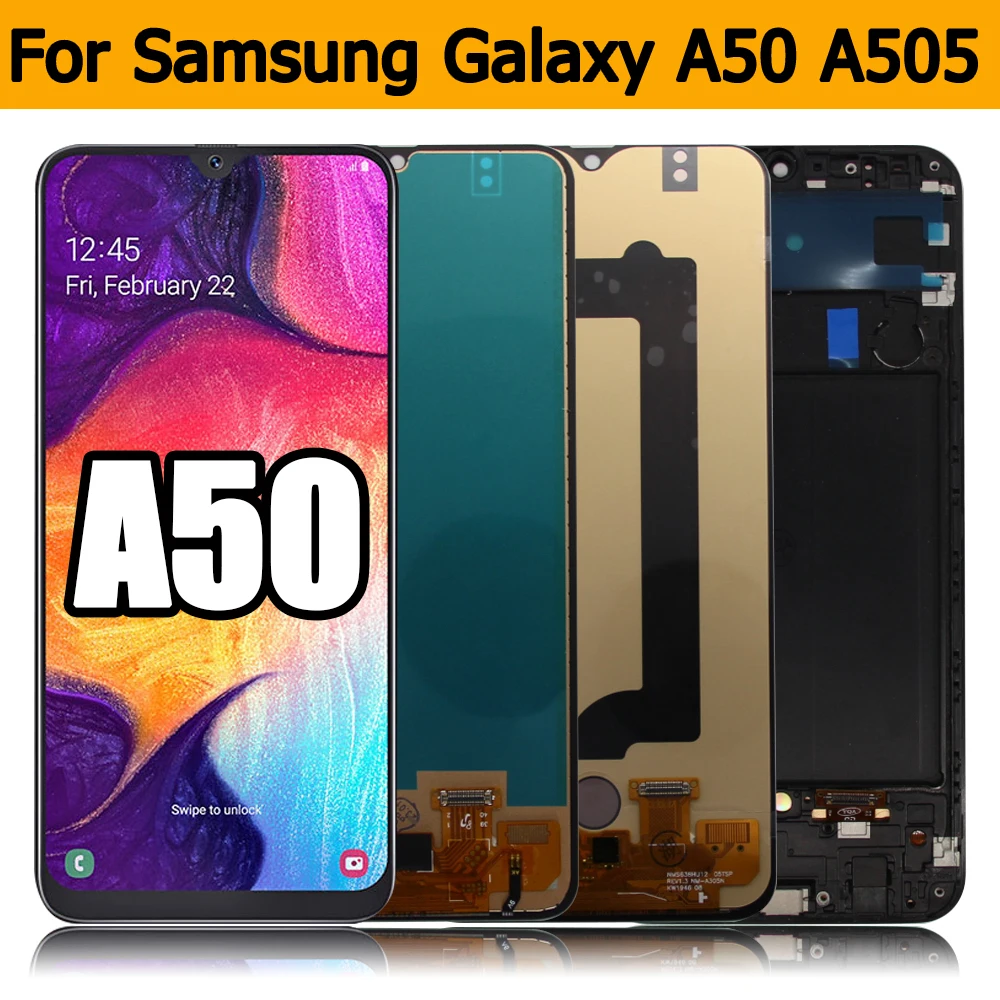 AMOLED-дисплей для Samsung Galaxy A50, ЖК-дисплей, дигитайзер ...