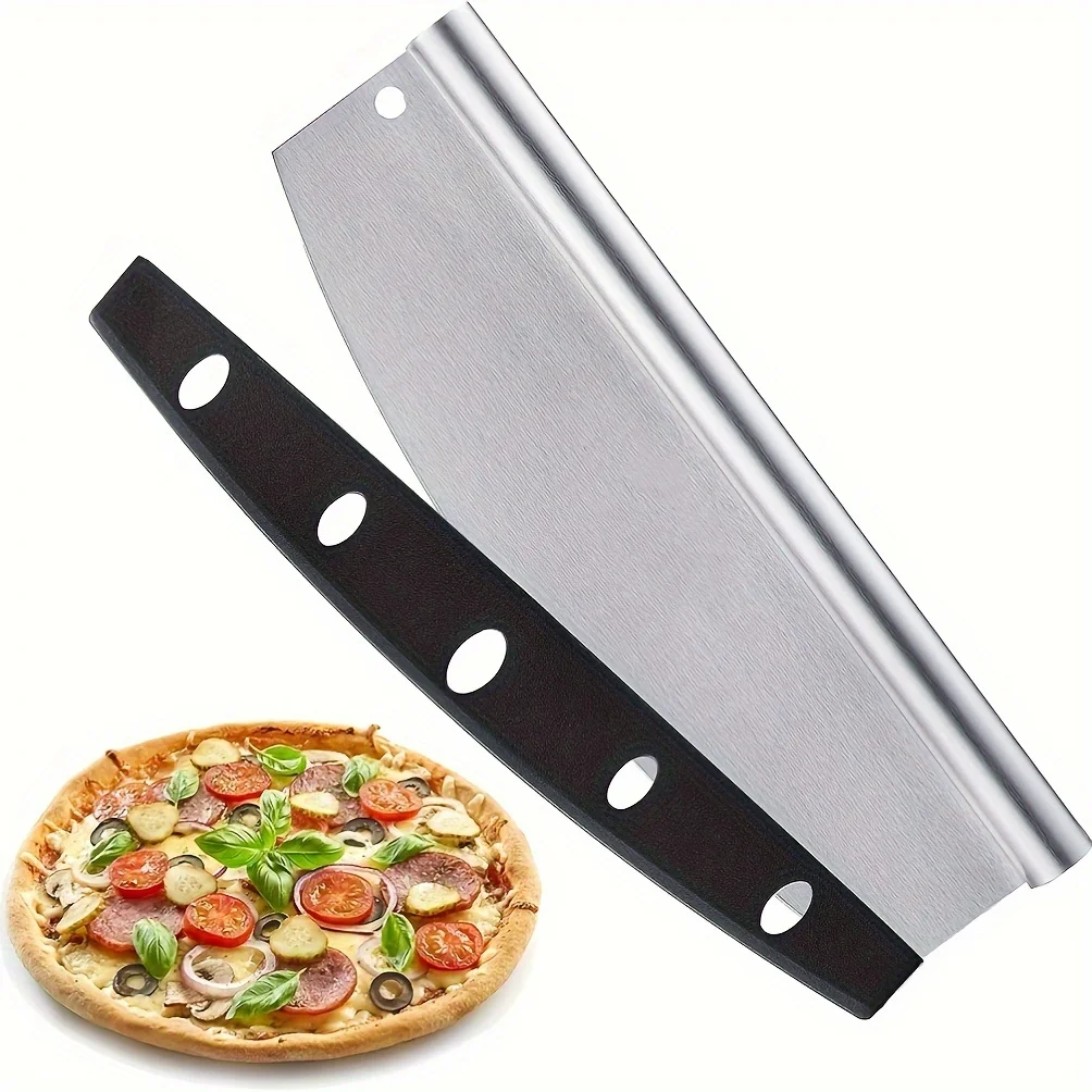 1pc Kitchen Gadget Stainless Steel Pizza Cutter With Protective Cover ...