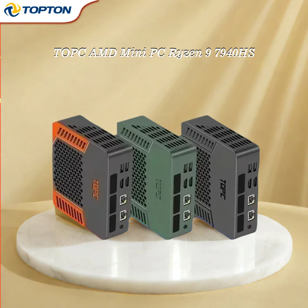 TOPC AMD Mini PC Ryzen 9 7940HS R7 8845HS 7840HS USB4.0 Dual LAN 2xDDR5 ...