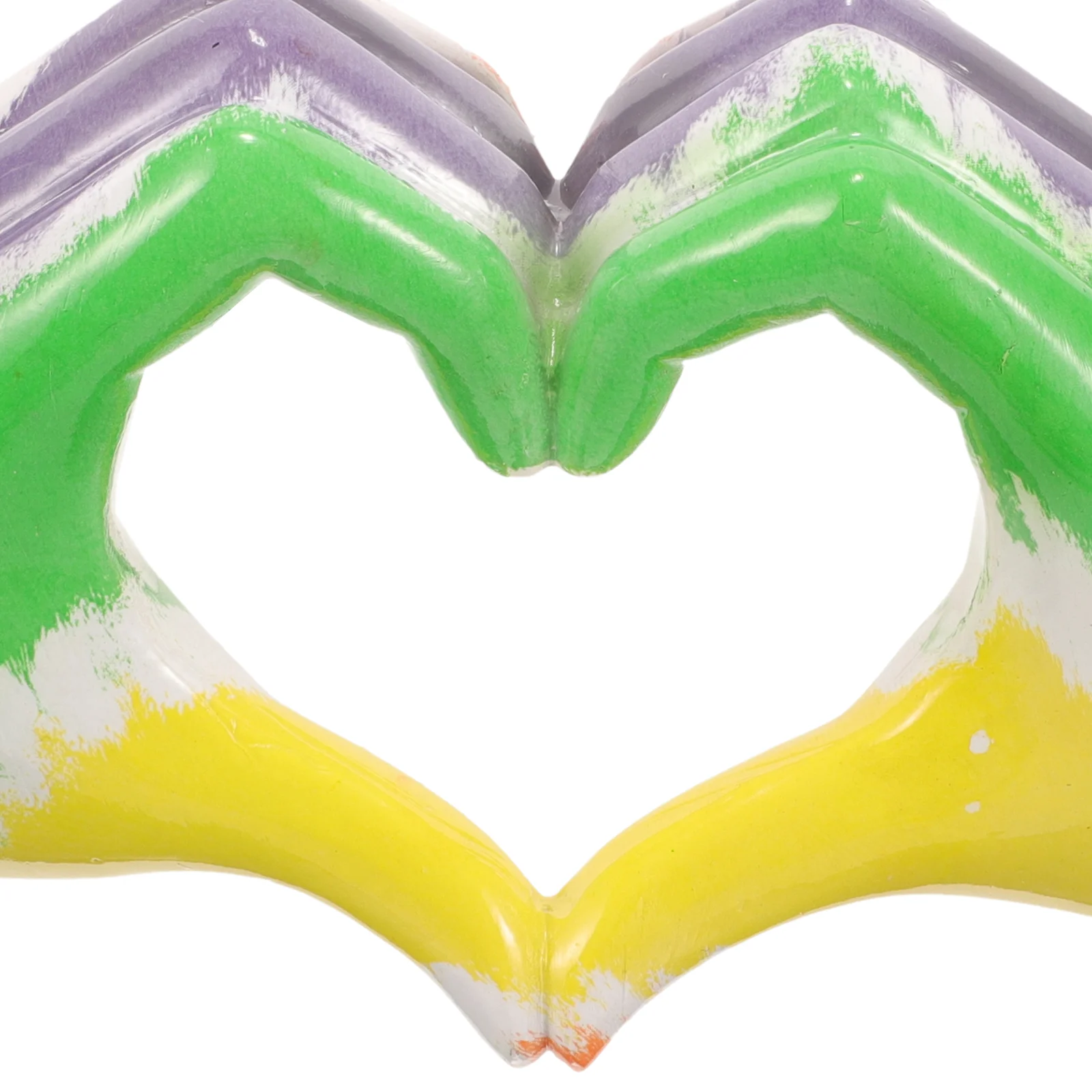 Love Heart Hand Decoration Resin Craft Decor Love Hand Gesture Statue ...