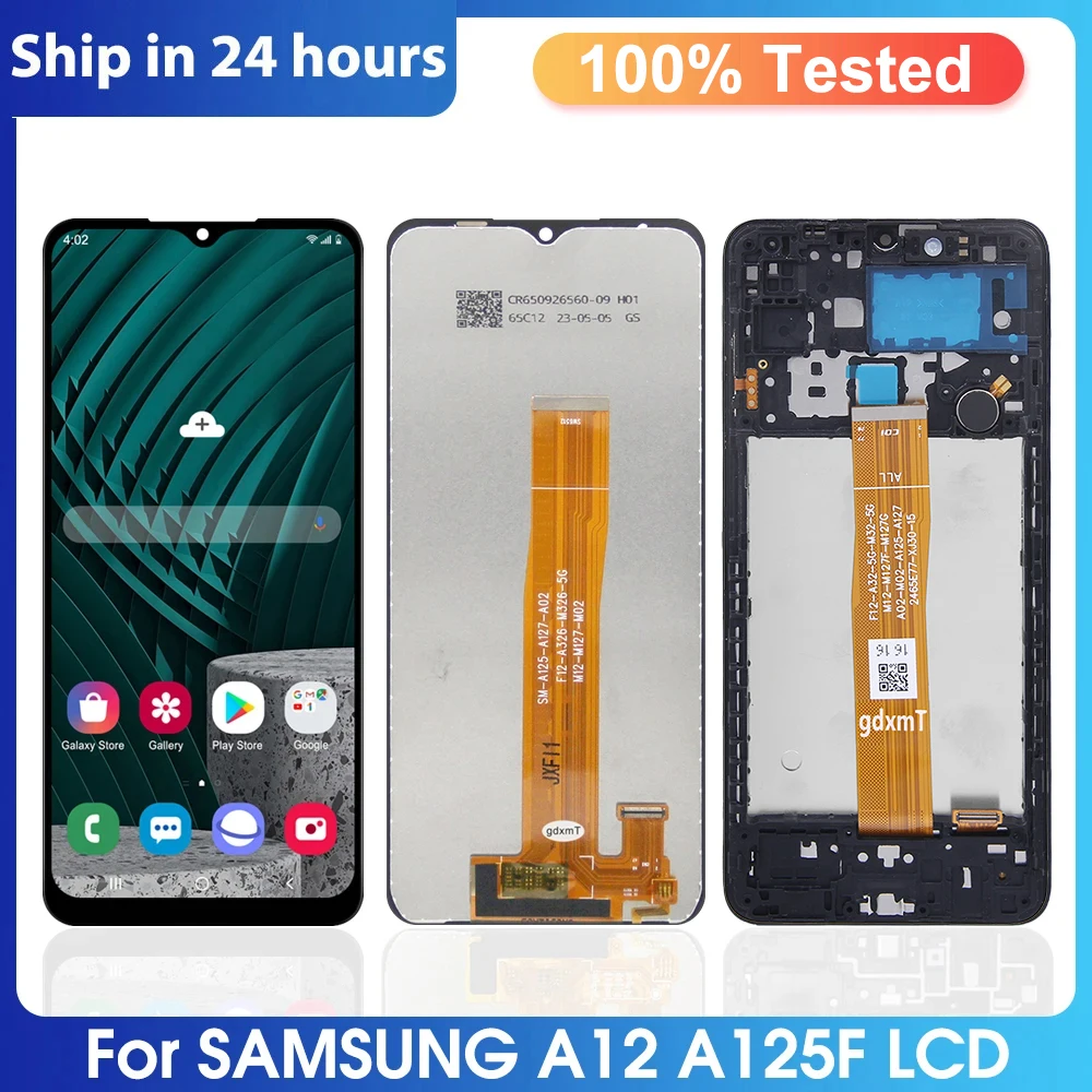 6,5 "100% протестирован для Samsung Galaxy A12 ЖК-дисплей для Samsung ...
