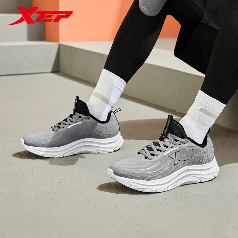 Мужские кожаные беговые кроссовки Xtep 299 | AliExpress