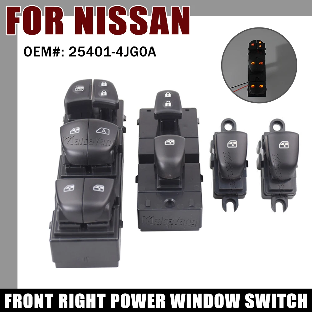 Внешний выключатель стеклоподъемника для nissan qashqai j11 X-Trail T32 Murano Z52 сирена C26 ...