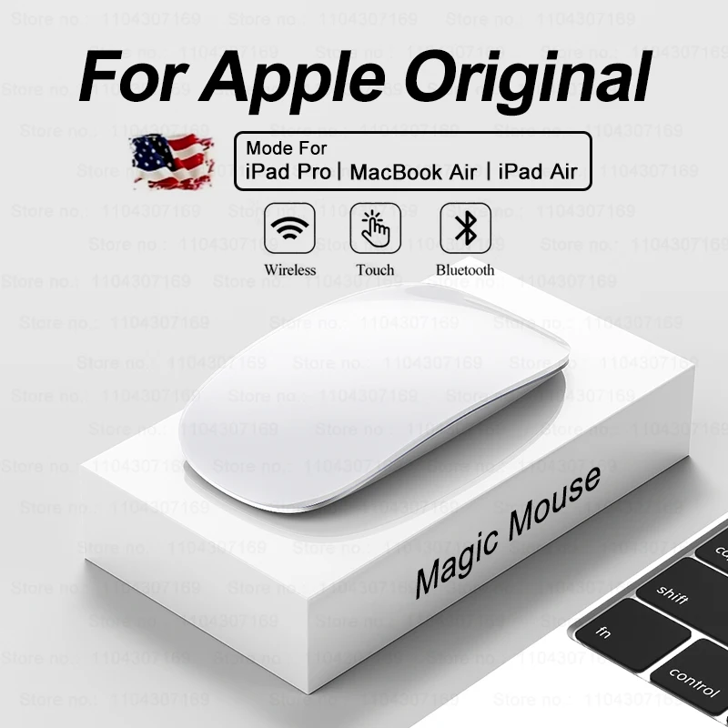 Оригинальная мультисенсорная волшебная мышь APPLE для Macbook Pro Air ...