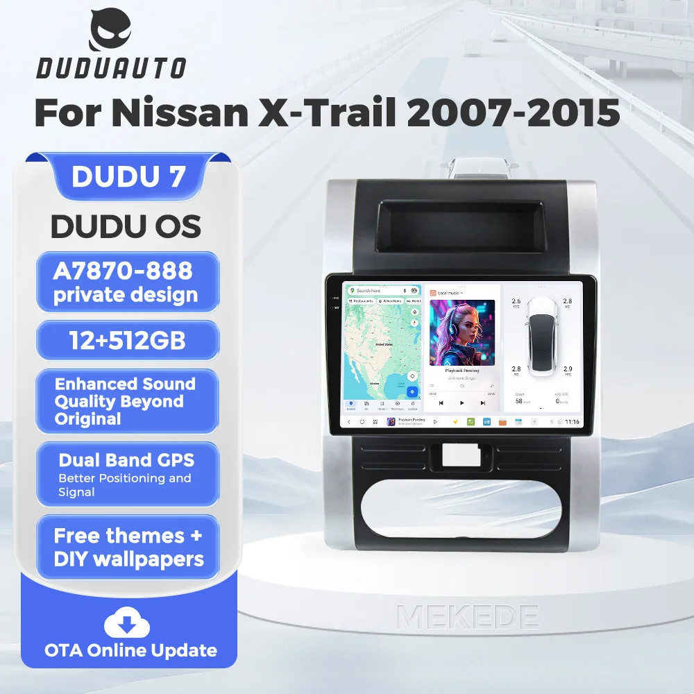 DUDUAUTO для Nissan X-Trail X - Trail X Trail 2 T31 2007-2015 DUDU 7 DUDU7 A7870 AKM7739 TDA7808 ...