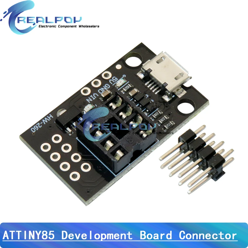 Съемная макетная плата ATTINY для ATtiny13A/ATtiny25/ATtiny45/ATtiny85, редактор ...