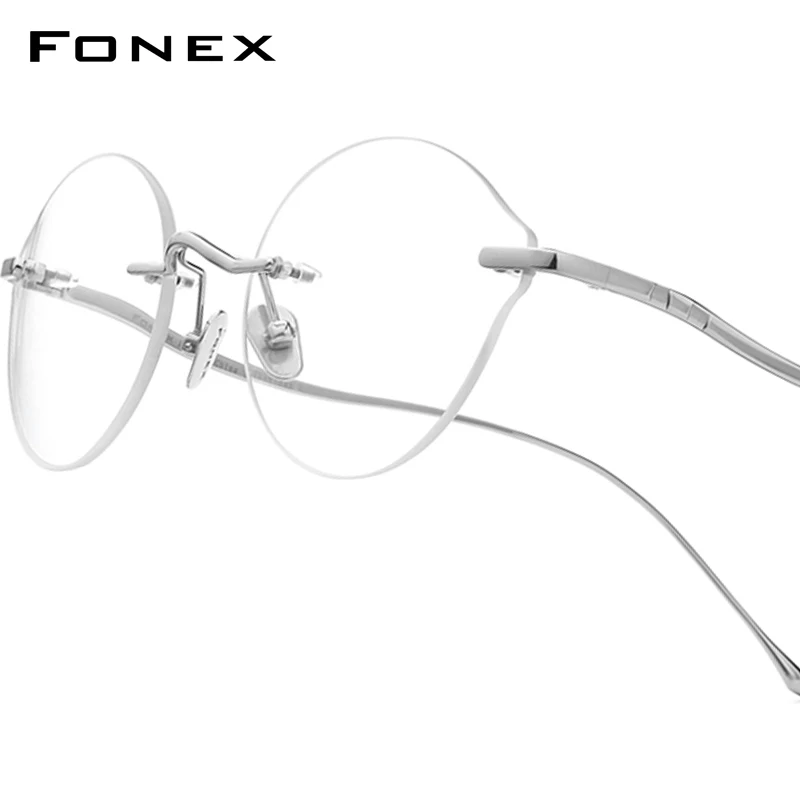 FONEX оправа для очков из титана женские 8534 | AliExpress