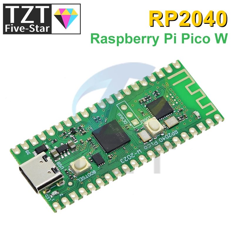 RP2040 Raspberry Pi Pico W Board с 2,4G WiFi микро двухъядерный 264KB ARM микрокомпьютеров ...