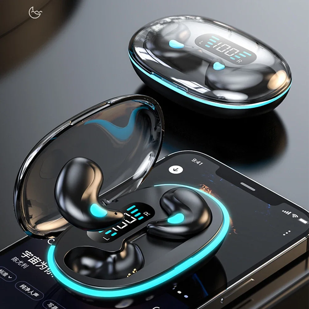 Mini Invisible Sleep Wireless Earphones IPX5 Waterproof Hidden Earbuds ...