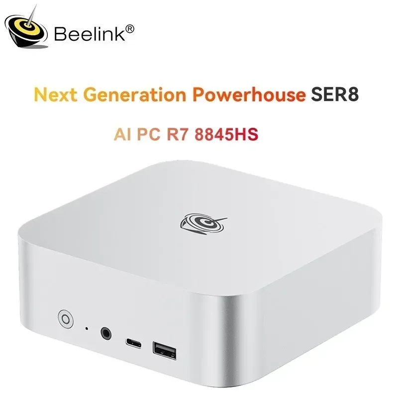 Мини-ПК Beelink SER8 AI MINI PC R7 8845HS до 5,1 ГГц 11 Pro DDR5 NVME ...