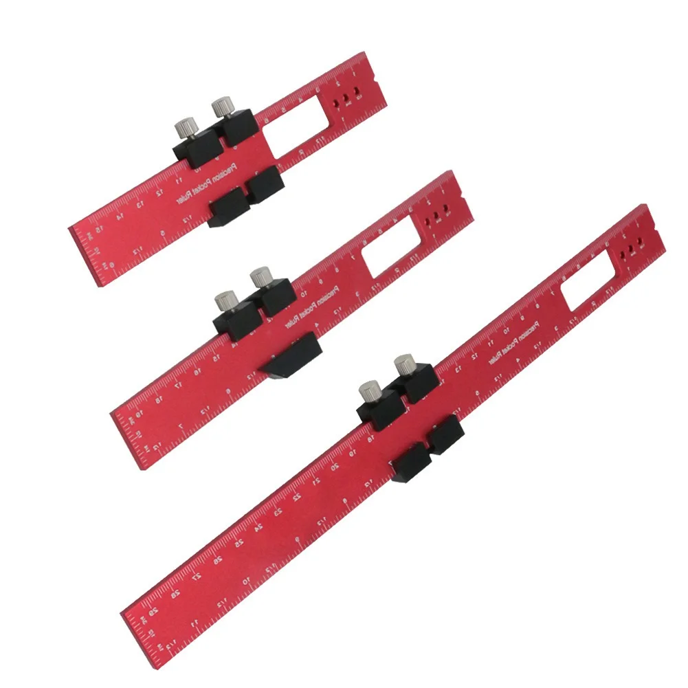 Precision Pocket Ruler T-Type Scribing Ruler T Track Ruler Inch And ...