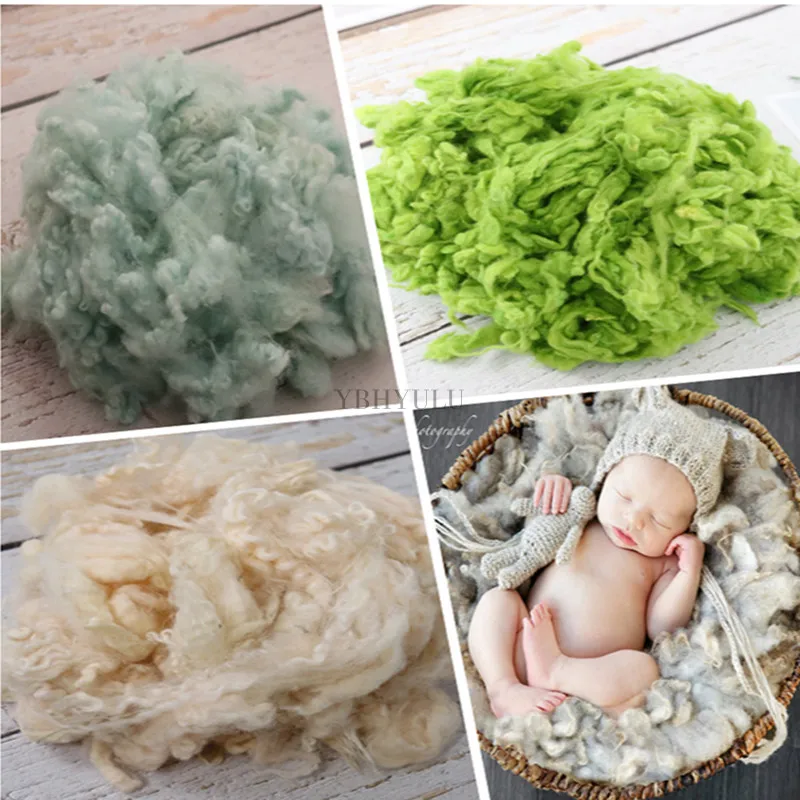 NEW 100g Newborn Photography Props Stuffer Wool Blanket For Baby Photo ...