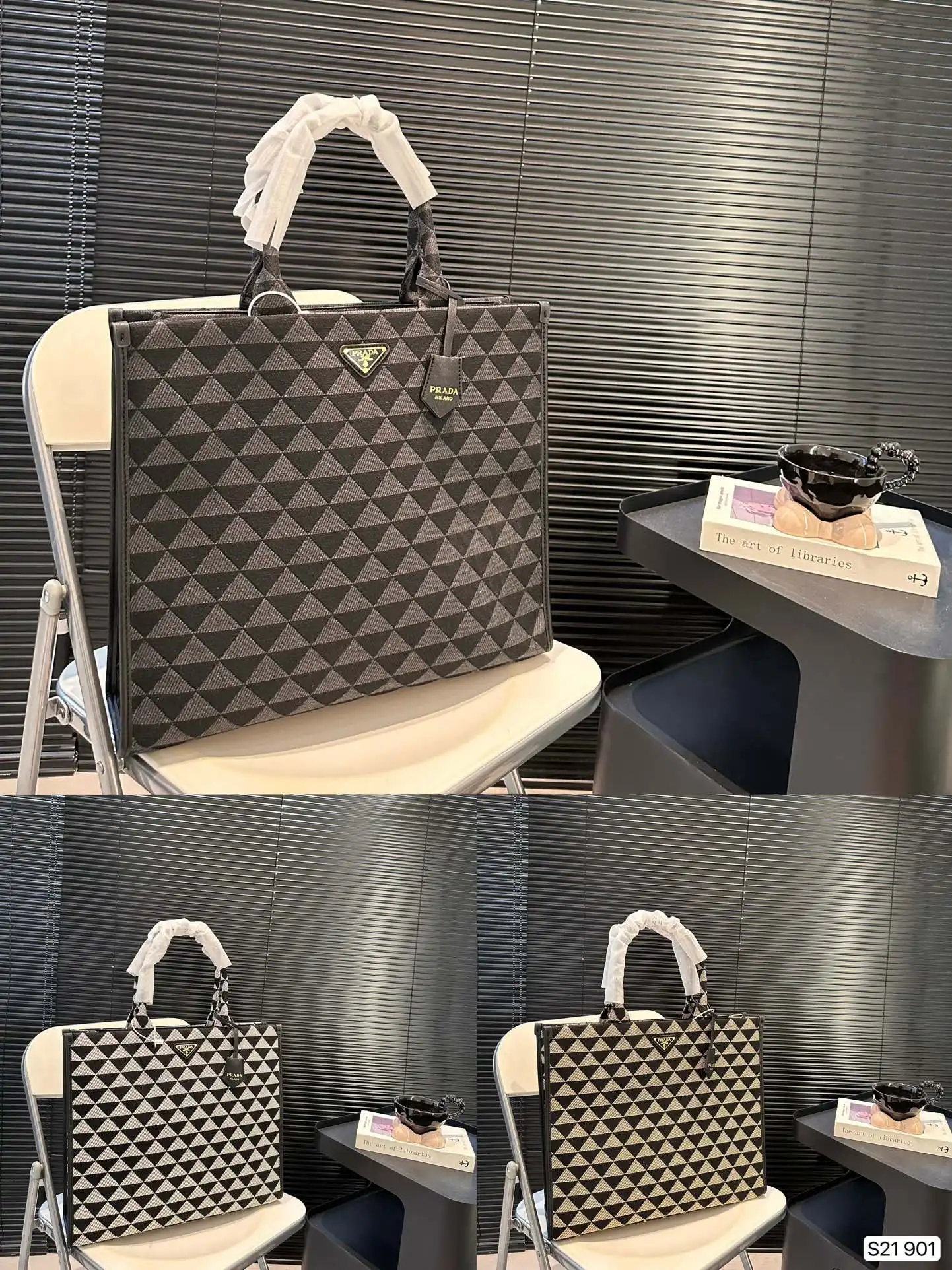 Женская большая сумка с принтом Prada | AliExpress