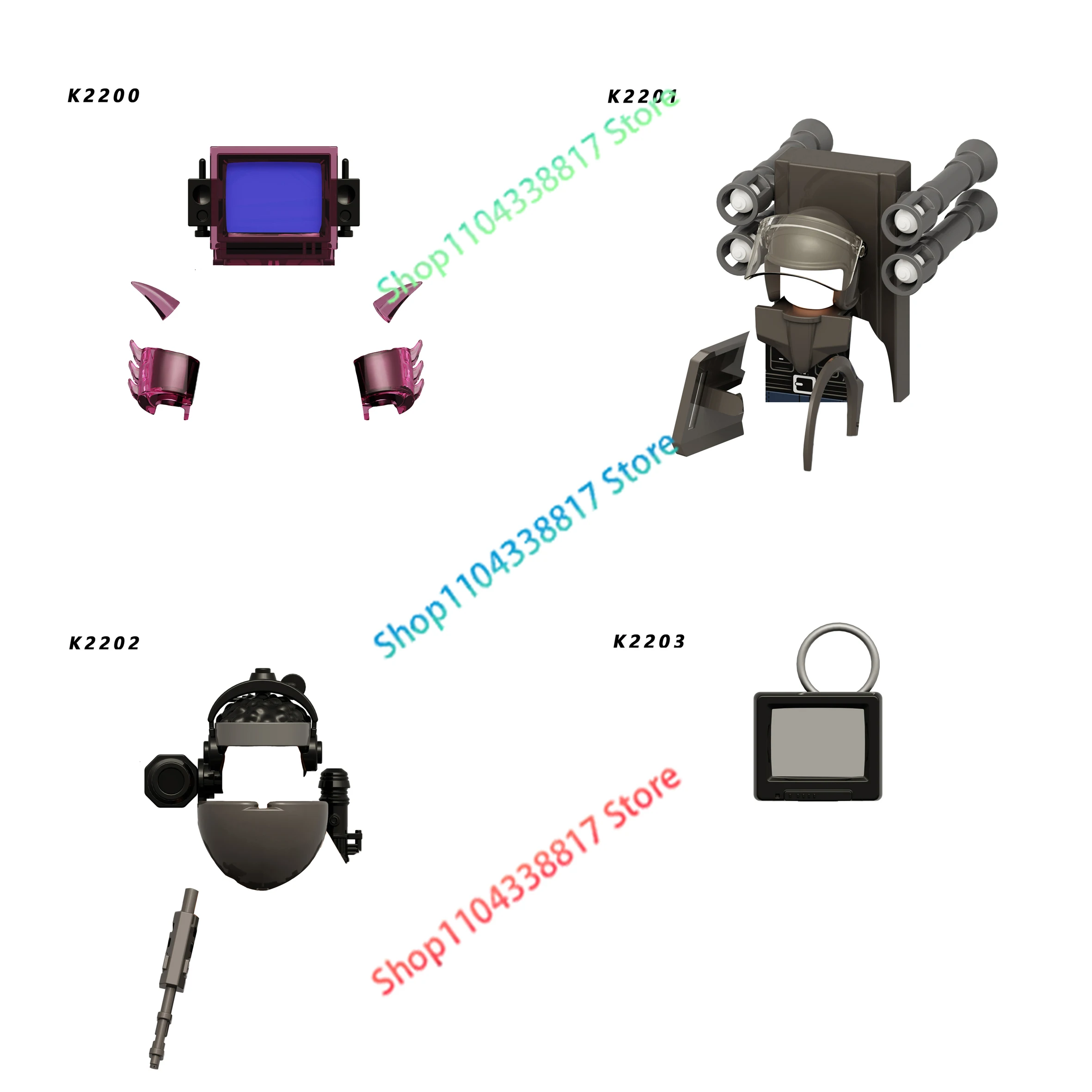 Блочный конструктор KDL829 K2200 K2201 K2202 K2203 Skibidi | AliExpress