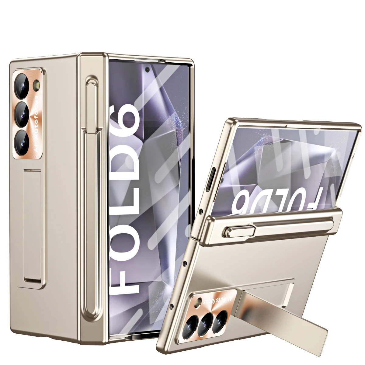 С сенсорной ручкой для Samsung Galaxy Z Fold 6 5 4 3, чехол с шарниром ...