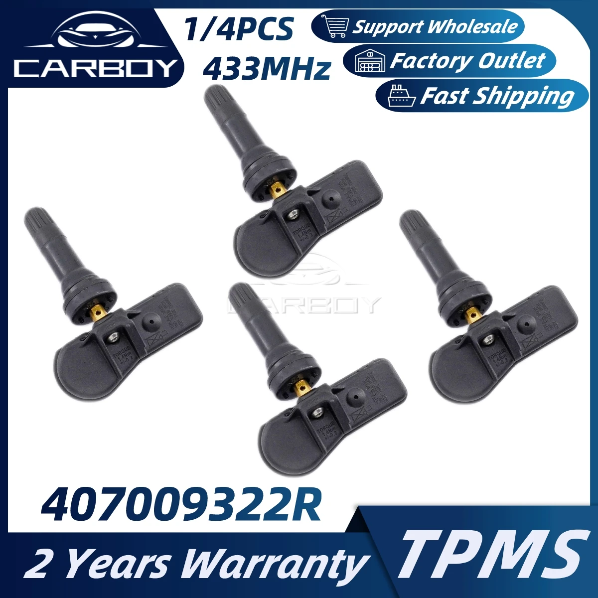 Датчик TPMS 407009322R для двух Nissan Primastar Renault Wind Captur ...