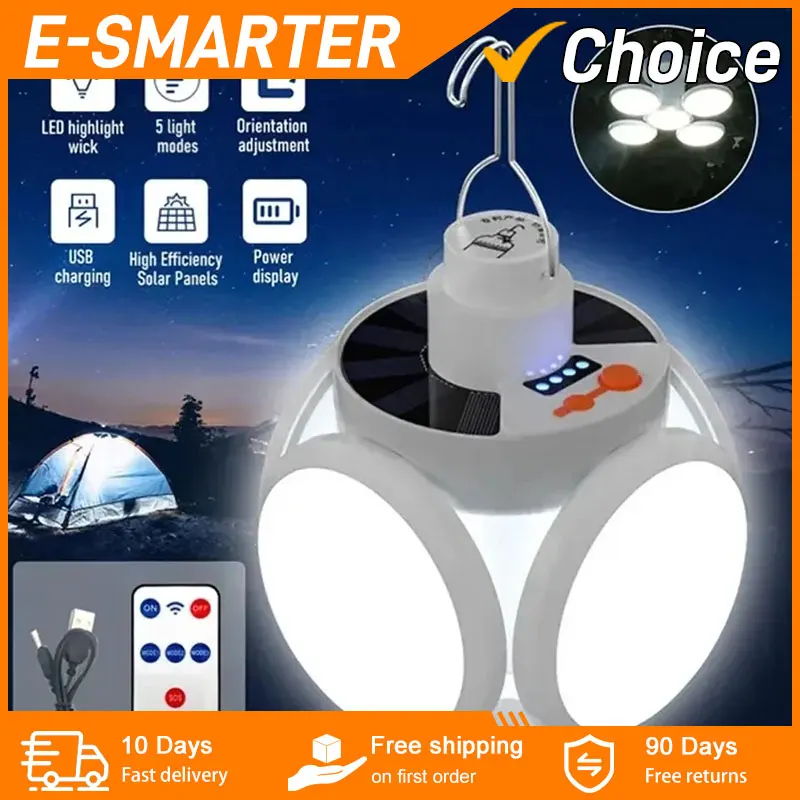Солнечный складной фонарь E－SMARTER | AliExpress
