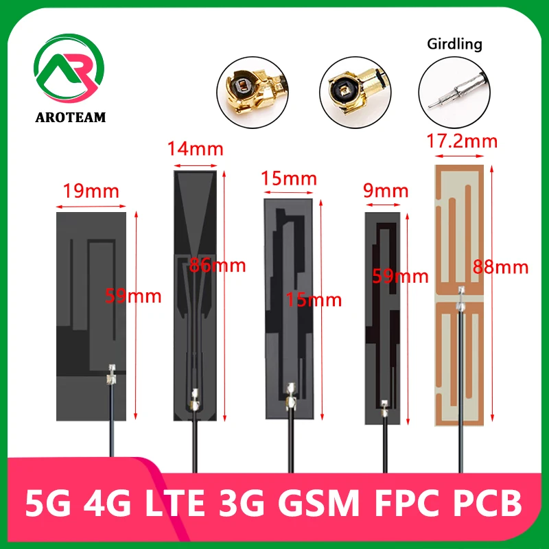 10 шт. полнодиапазонный 5G 4G LTE 3G GSM PCB патч гибкий Omni WiFi FPC встроенная антенна 600 ...