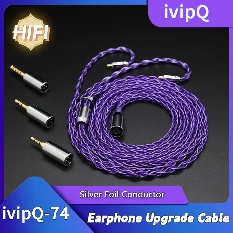 IvipQ-74 MMCX/0,78 мм 2-контактный сменный штекер 2,5/3,5/4,4 мм высококлассный кабель для ...