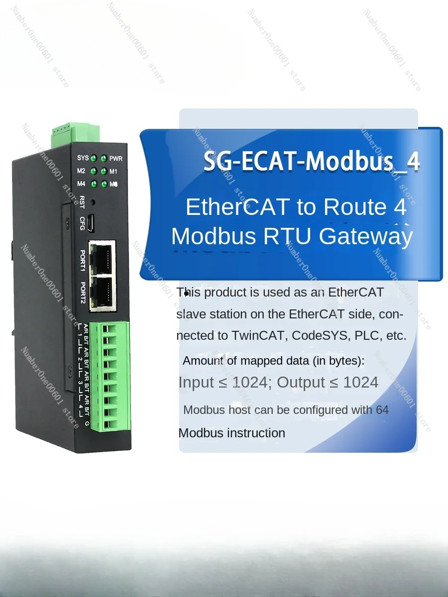 Ethernet Cat To Modbus RTU Gateway SG-ECAT-Modbus 4 | AliExpress