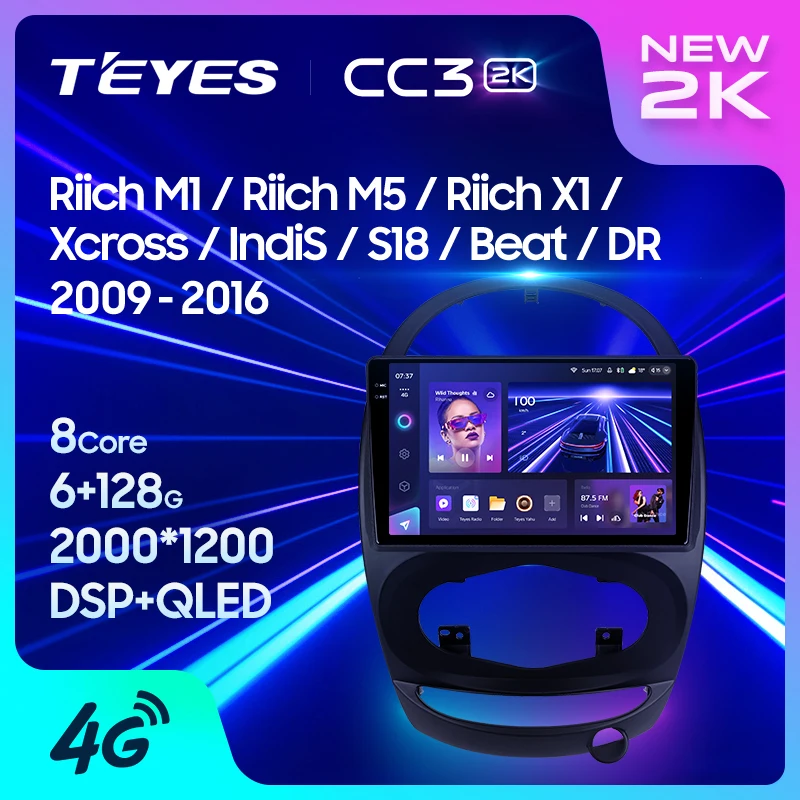 TEYES Тиайс CC3 2K Штатная магнитола For Chery Riich M1 Riich M5 Riich ...