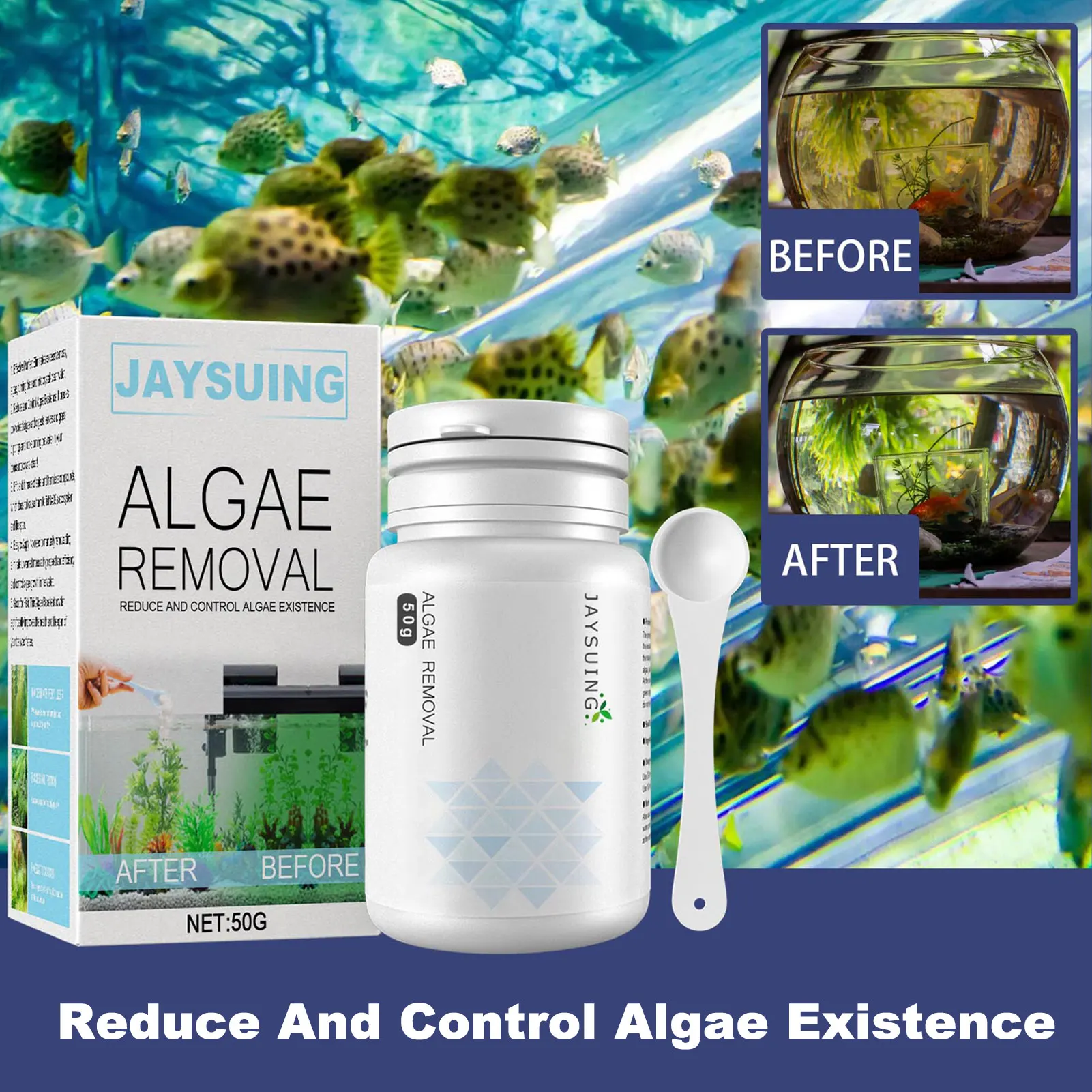 Algae Repellents Agent Tank Moss Remover Algae Removal Reduce And ...