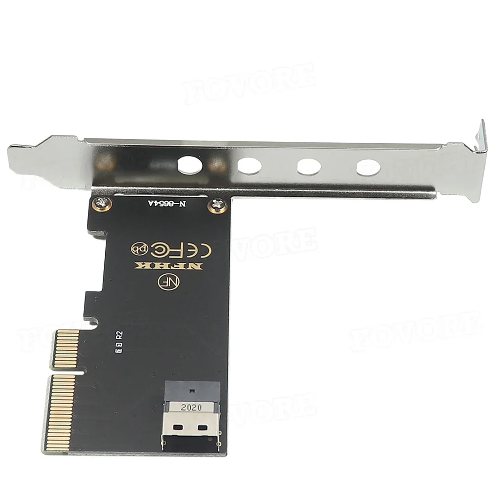 Адаптер PCIe to Slimline SAS PCI Express 3.0 x4 SFF-8654 SSD-конвертер ...