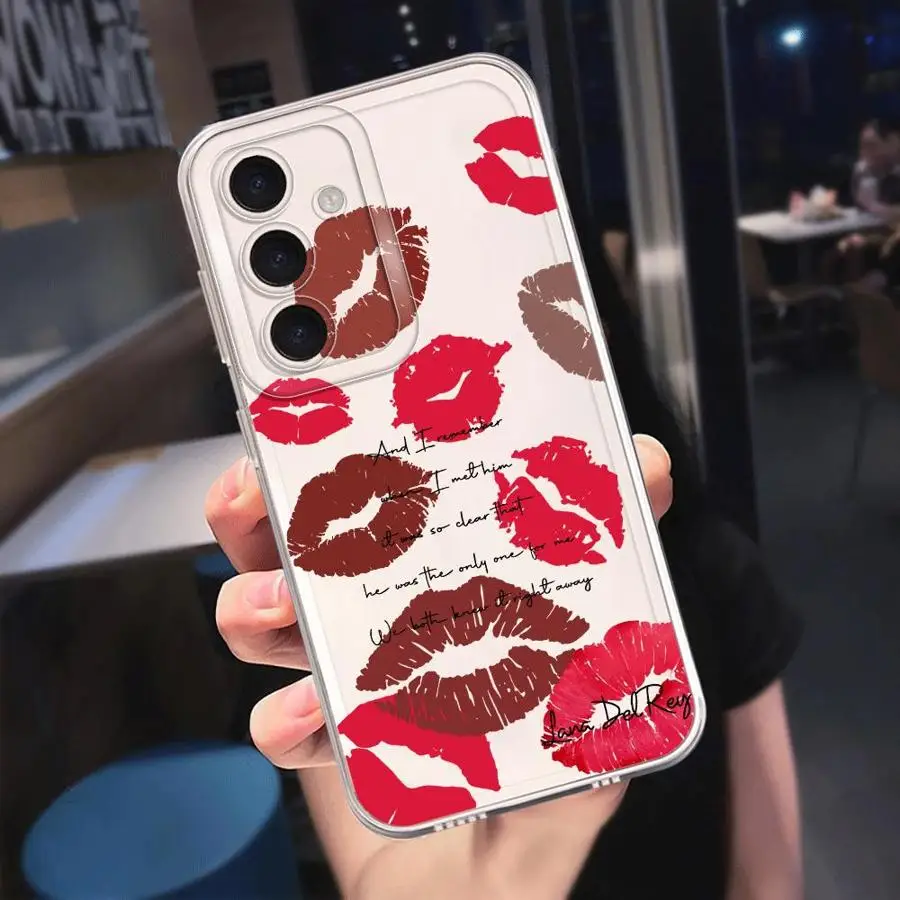Sexy Girl Red Lips Phone Case for Samsung Galaxy A32 A52 A31 A50 A12 ...