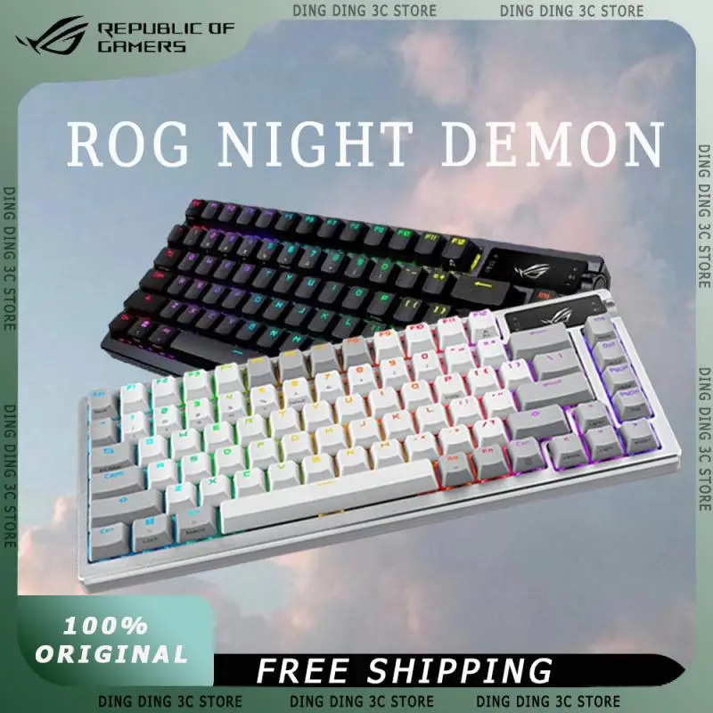 Беспроводная механическая клавиатура ROG Night Demon с Oled-экраном, 3 ...