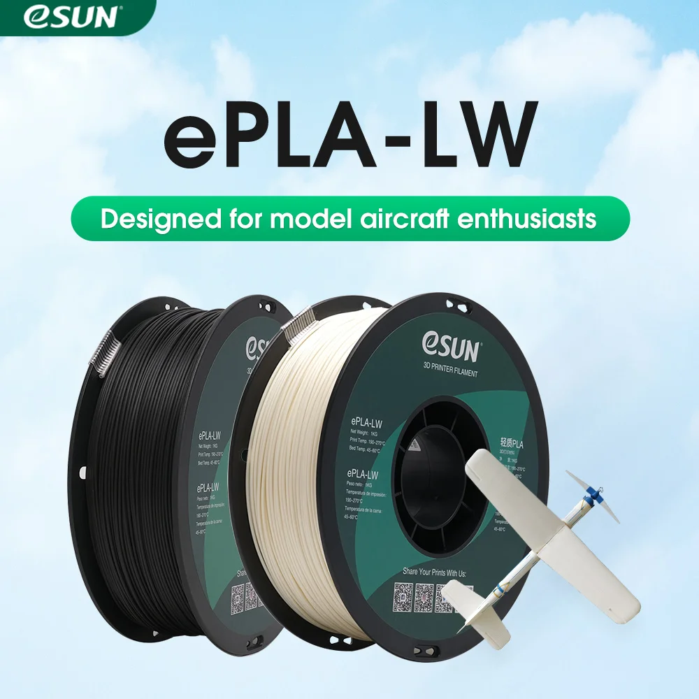 Esun Pla-Lw 3d Printer Filament 1.75mm 1kg 2.2lbs 3d Printing Filament ...