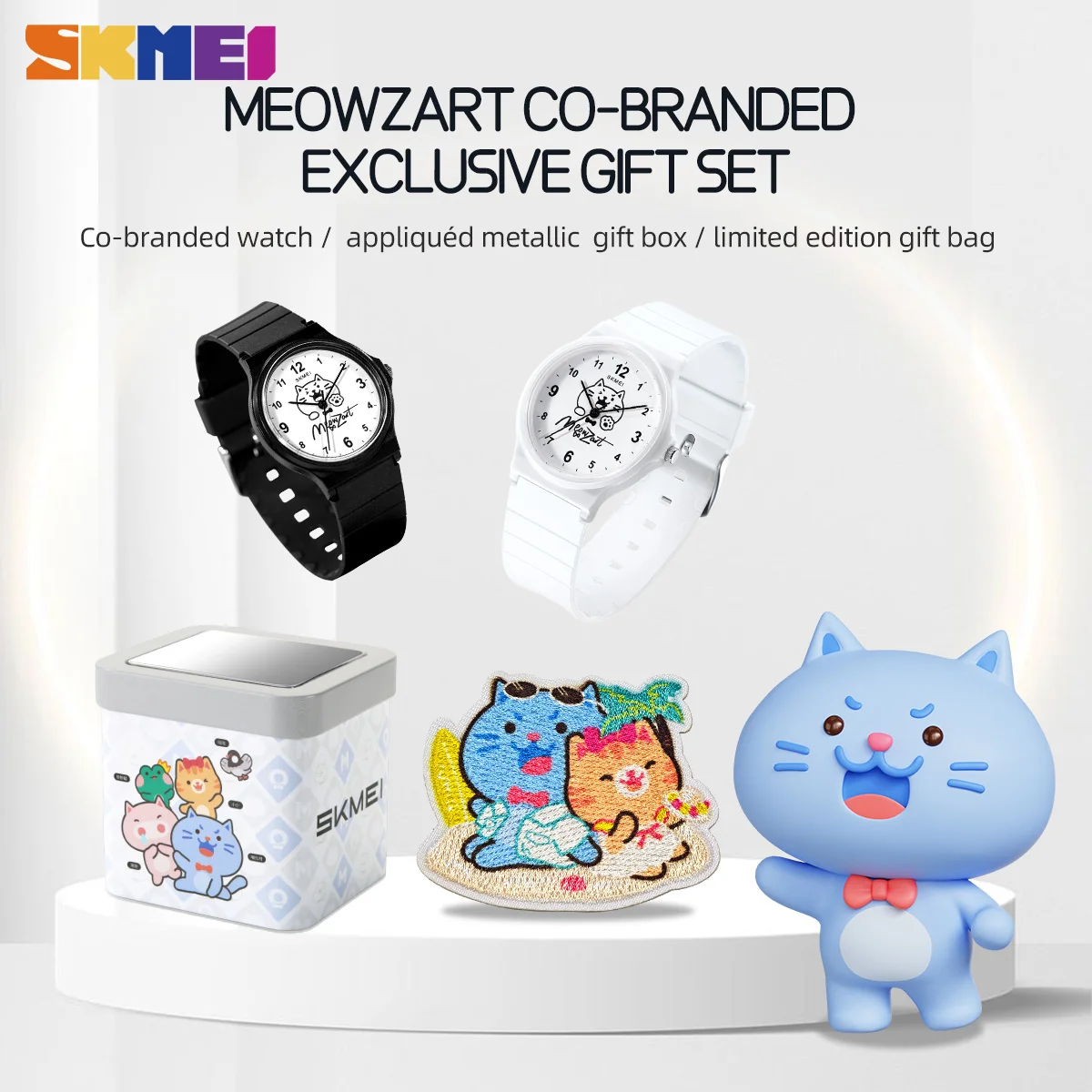 SKMEI MEOWZART натуральные совместные водонепроницаемые детские ...