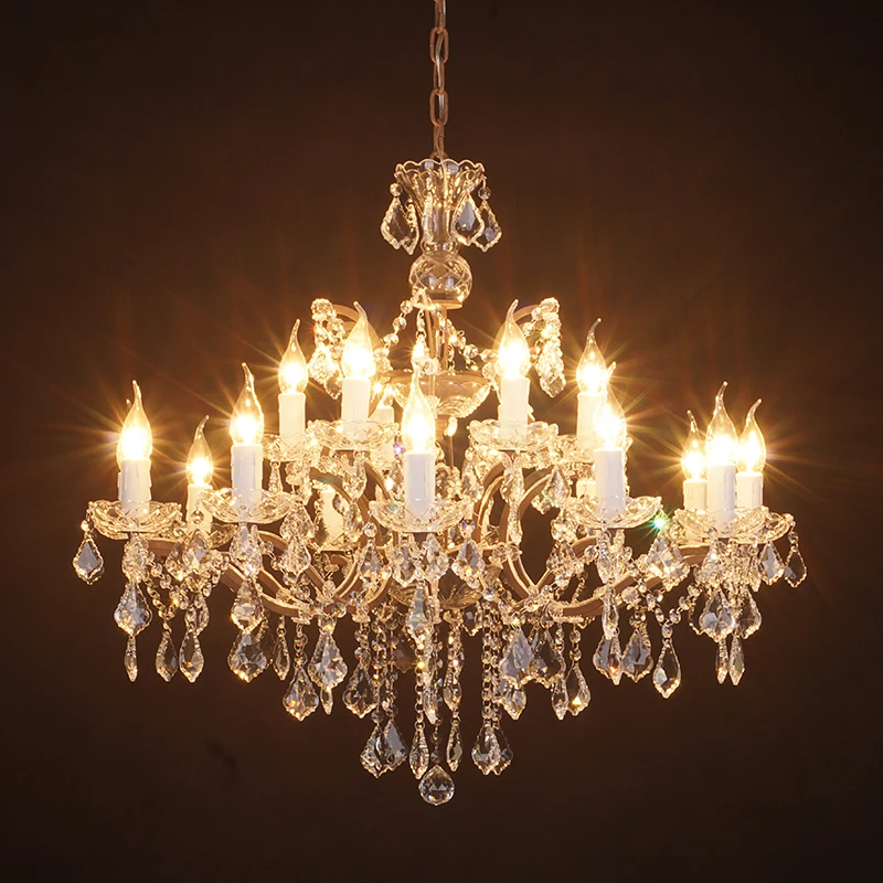 Классическая американская хрустальная люстра Rococo для гостиной в